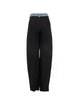 Alexander Wang Denim Waistband Mid-rise Pants