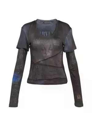 Andersson Bell Rock Archive Layered T-shirt - Black