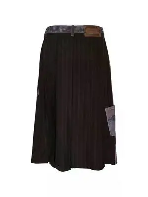 Andersson Bell Illusion Patchwork Midi Skirt
