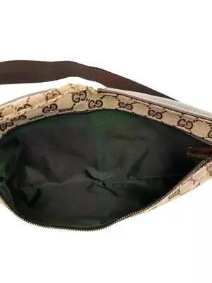 Gucci Gg Canvas Double Pocket Belt Bag