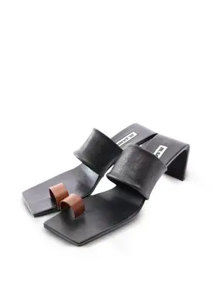 JIL SANDER Toe-strap Block-heel Sandals