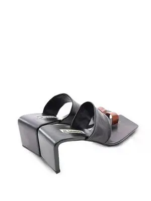 JIL SANDER Toe-strap Block-heel Sandals