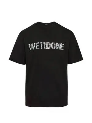 We11Done Logo-print T-shirt - Black