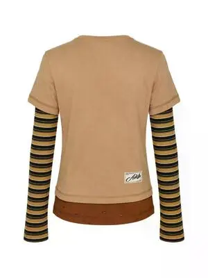 Andersson Bell Heart Message Layered T-shirt