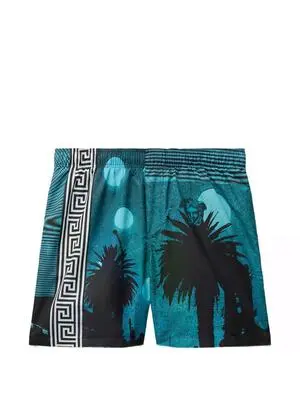 Versace Printed Boardshorts - Blue
