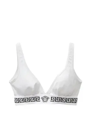 Versace Cotton-jersey Bralette - White