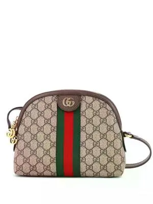 Gucci Ophidia Dome Gg Coated Canvas Small Shoulder Bag