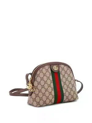 Gucci Ophidia Dome Gg Coated Canvas Small Shoulder Bag