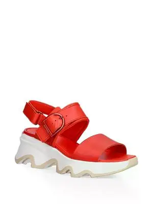 Sorel Impact Wedge Buckle-strap Sandals - Red