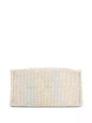 Celine Cabas Thais Triomphe Striped Canvas Small Tote Bag