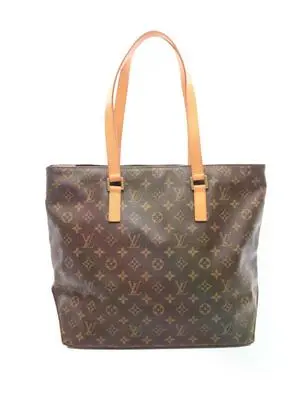 LOUIS VUITTON Monogram Cabas Mezzo Tote Bag - Brown