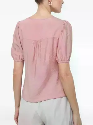 SILVIAN HEACH Tie-neck Button Blouse