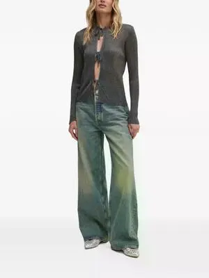 Sisley Tie Detail Ribbed Cardigan
