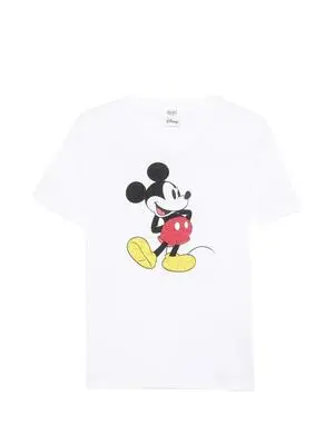 Liu Jo Mickey Mouse Rhinestone-embellished T-shirt - White