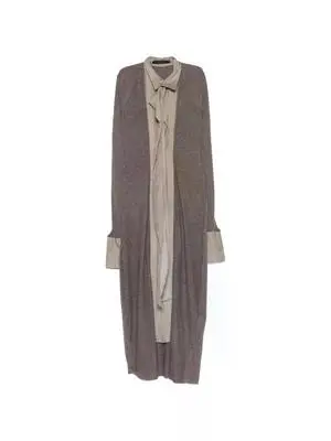 YEHUAFAN Layered-design Ruffle-detail Dress