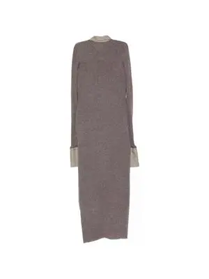 YEHUAFAN Layered-design Ruffle-detail Dress