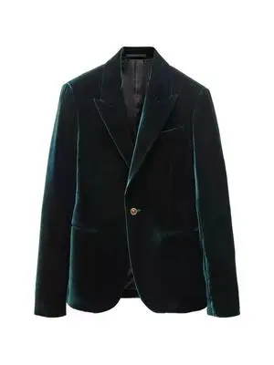 Versace Viscose Velvet Blazer