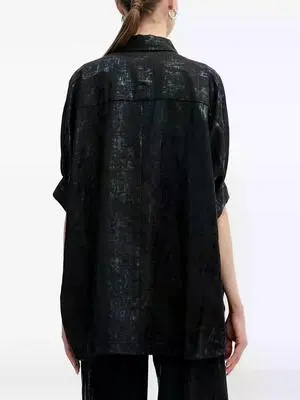 SILVIAN HEACH Long Sleeve Textured Shirt
