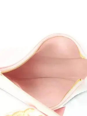 Celine Ava Triomphe Leather Shoulder Bag - Pink