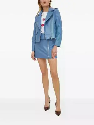 Sisley Belted Zip Mini Skirt