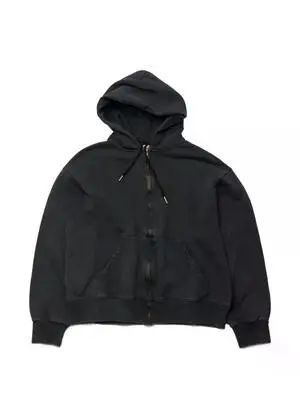 STOCKHOLM SURFBOARD CLUB Logo-print Zip-up Hoodie - Black