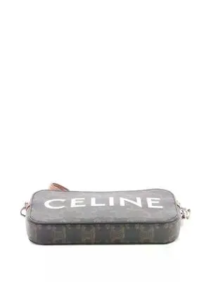Celine Horizontal Pouch Crossbody Bag In Triomphe Coated Canvas