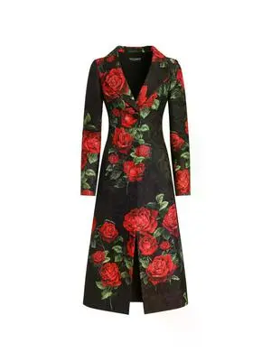 Dolce & Gabbana Exclusive Rose-print Coat
