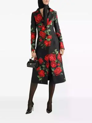 Dolce & Gabbana Exclusive Rose-print Coat