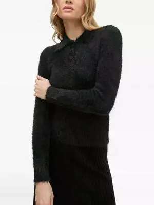 Sisley Buttoned Polo-collar Jumper