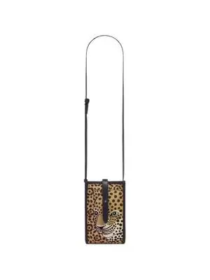 INOUI EDITIONS Caprice Felis Leopard-print Cross Body Bag - Neutrals