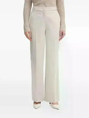 Sisley Flat-front Trousers - Neutrals