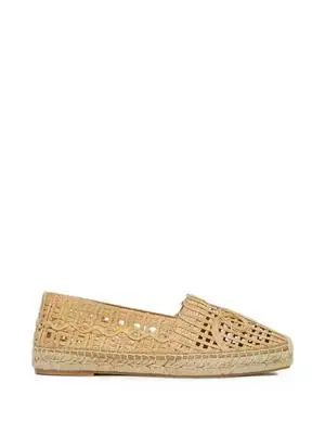 Max Mara Raffia-effect Espadrilles