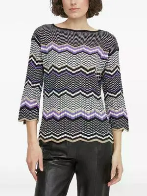 Sisley Zig-zag Pattern Top