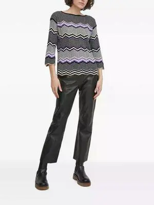Sisley Zig-zag Pattern Top