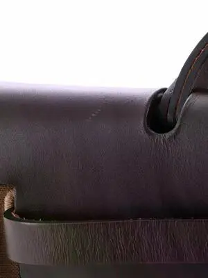 Hermès Herbag Zip Leather And Toile Shoulder Bag