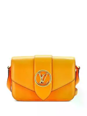 LOUIS VUITTON Pont 9 Leather Crossbody Bag - Orange