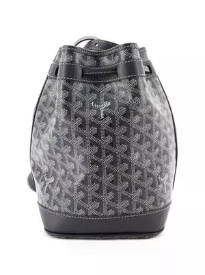 Goyard Petit Flot Coated Canvas Bucket Bag - Grey
