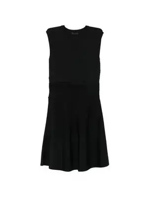 Liu Jo Lace-insert Sleeveless Mini Dress - Black