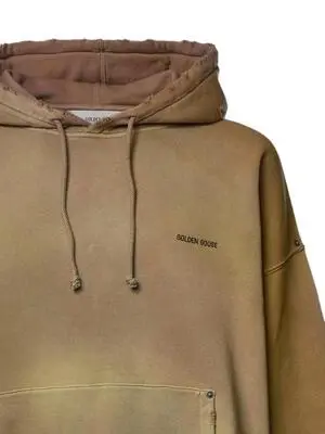 GOLDEN GOOSE Logo-print Distressed Hoodie