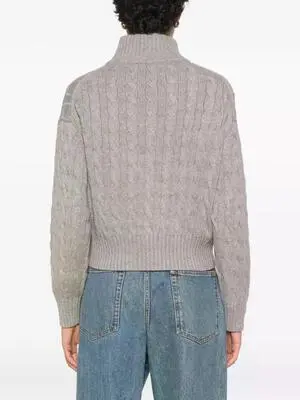 Polo Ralph Lauren Cable-knit Quarter-zip Sweater