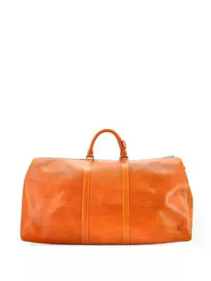 LOUIS VUITTON Keepall Bag Epi Leather Travel Bag - Brown