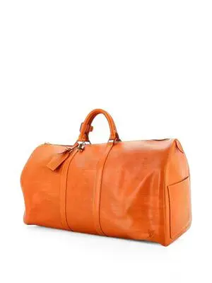 LOUIS VUITTON Keepall Bag Epi Leather Travel Bag - Brown