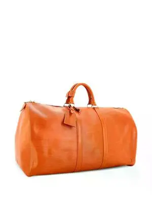 LOUIS VUITTON Keepall Bag Epi Leather Travel Bag - Brown