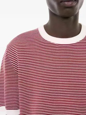 FURSAC Striped-pattern Cotton T-shirt