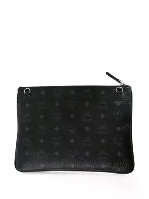 Mcm Logo-print Pebbled Cross Body Bag