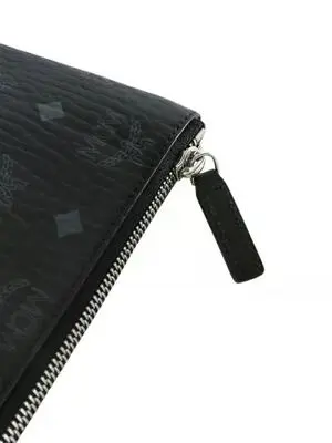 Mcm Logo-print Pebbled Cross Body Bag