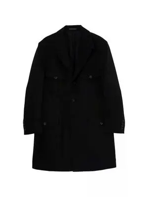 Yohji Yamamoto Multi-pocket Single-breasted Long Jacket