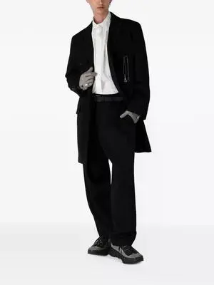 Yohji Yamamoto Multi-pocket Single-breasted Long Jacket