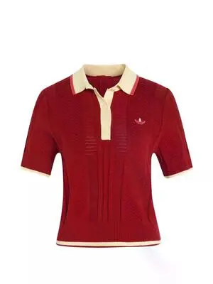 Adidas Cable Knit Cali Tee Polo