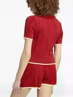Adidas Cable Knit Cali Tee Polo